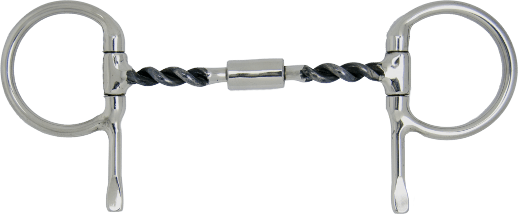 Bowman Half Cheek Low Barrel Roller Twisted Snaffle | Herron's Tack