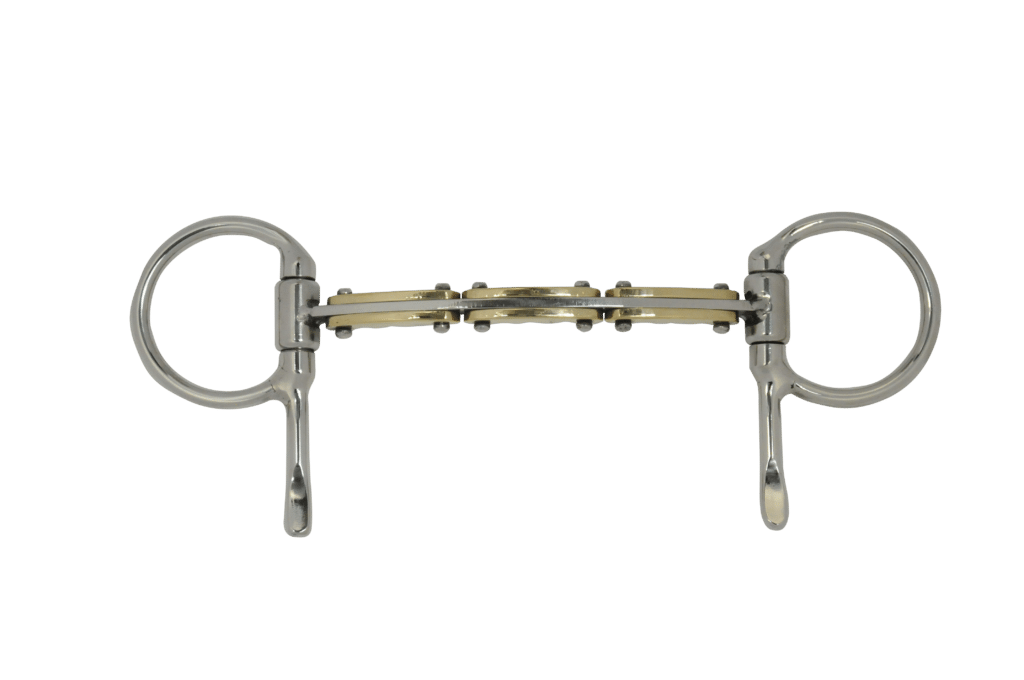 Bowman Half Cheek Mule Bit Solid Mullen Mouth 4-Ring | Herron's Tack